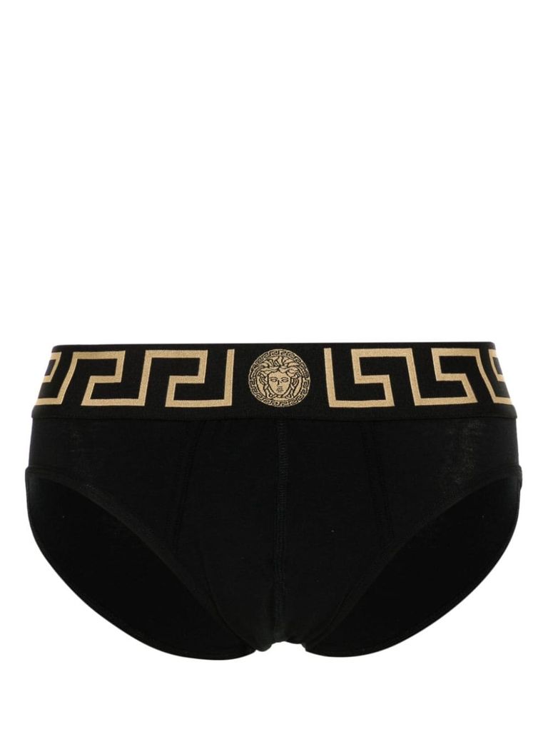 Calf leather belt with Medusa logo buckle Calf leather belt with Medusa logo buckle